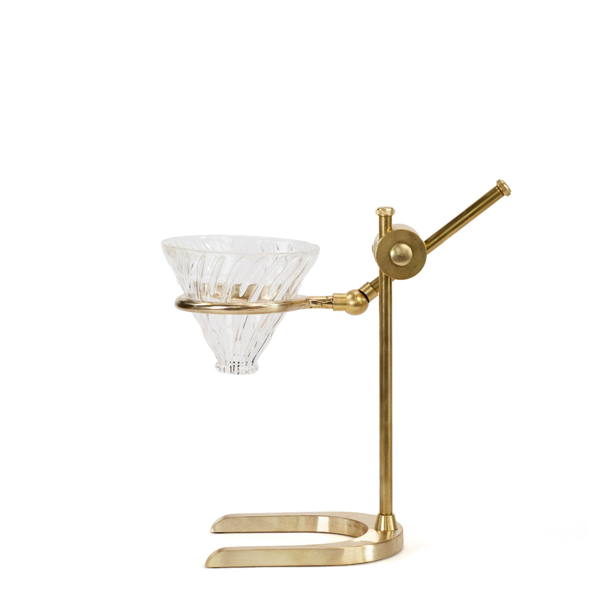 Victorian Era-Inspired, Adjustable Brass Pour-Over Stand with Handmade ...